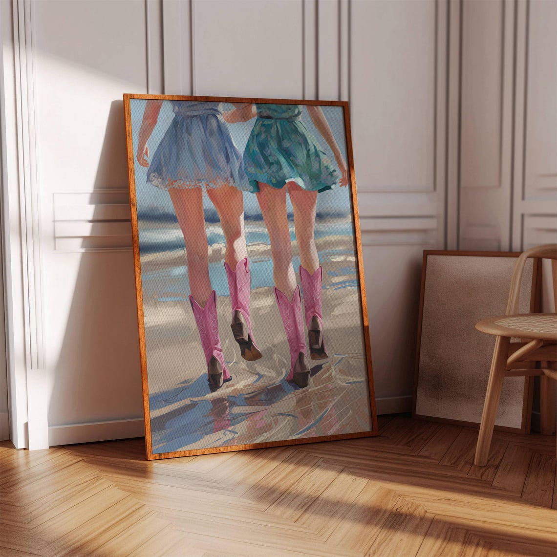 Miluva Coastal Cowgirl Poster, Preppy Pink Aesthetic Dorm Decor, Trendy ...