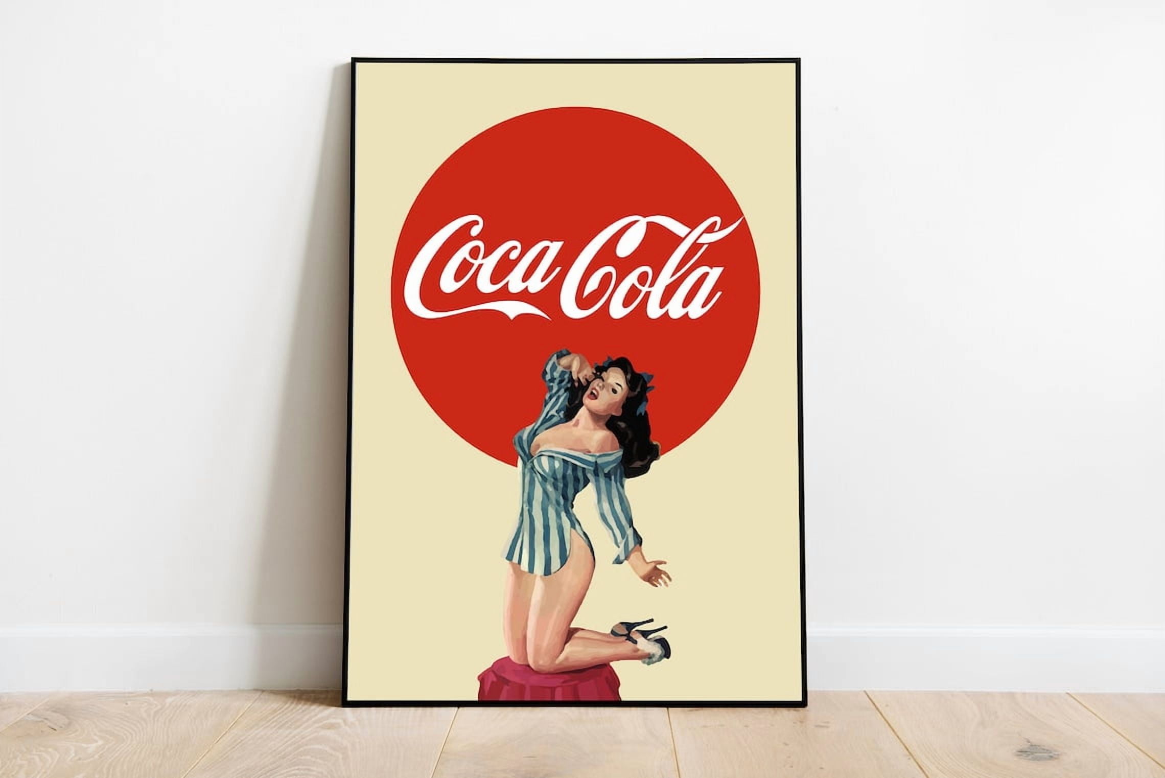 Miluva Coca Cola Vintage Poster, Kitchen Wall Art, Retro Print, Pop Art ...