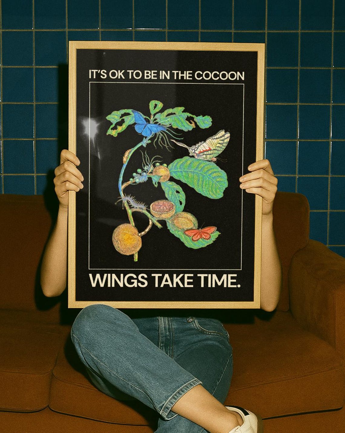 Miluva Cocoon - A3 Fine Art Poster Print Colourful Surreal Collage ...