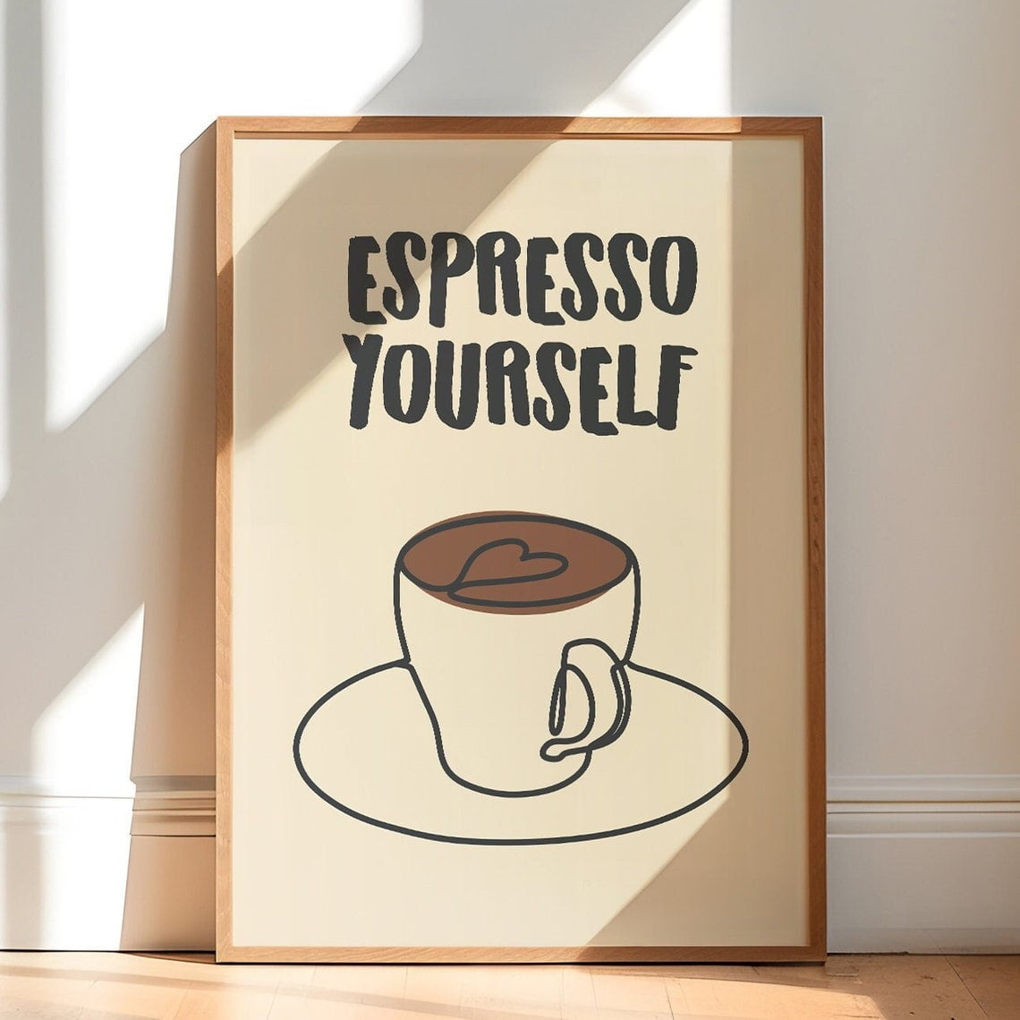 Miluva Coffee Wall Art, Espresso Print, Trendy Wall Art, , Retro Coffee ...