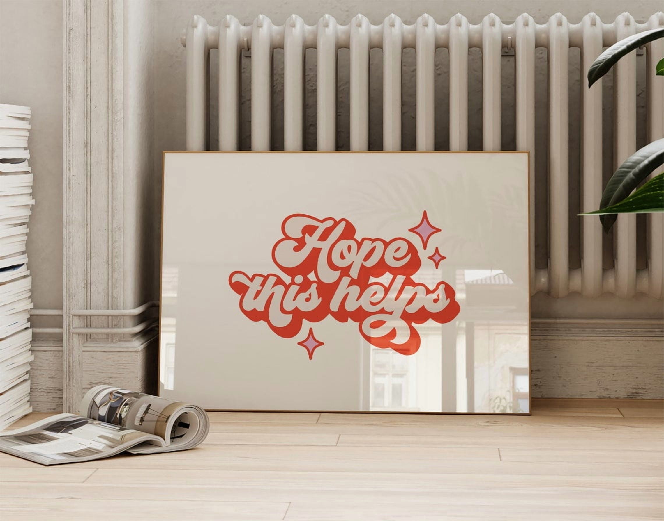 Miluva Colorful Office Printable Wall Art Hope This Helps Print Cubicle ...