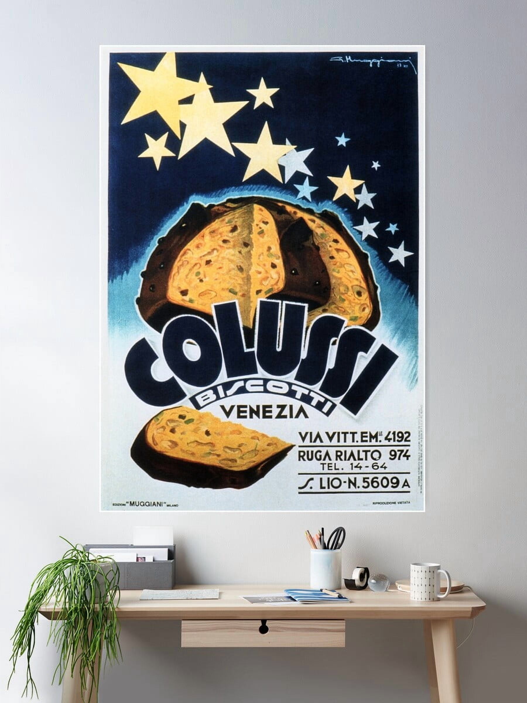 Miluva Colussi Biscotti Venezia Biscuits Bread Pastry Vintage Italian ...