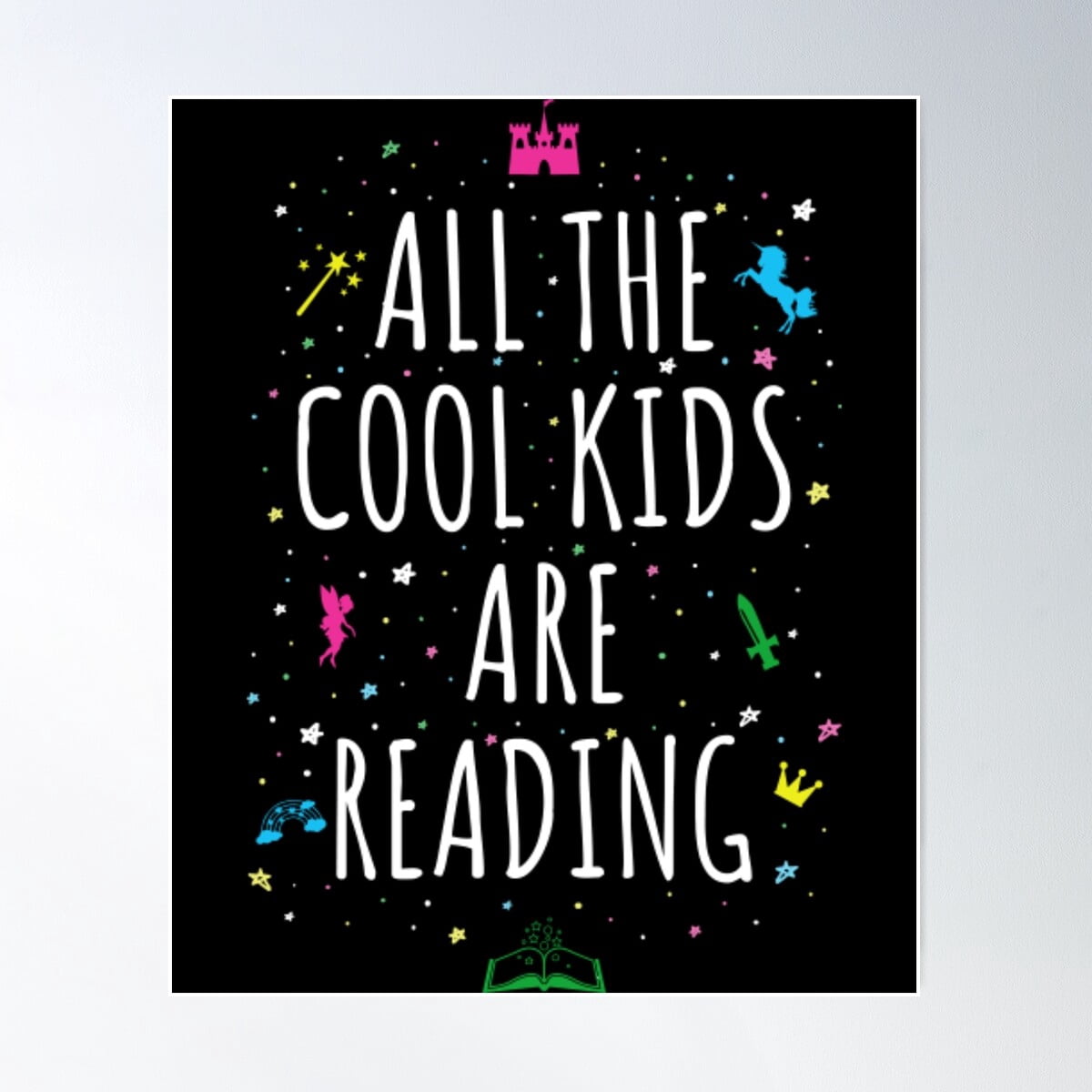 Miluva All The Cool Kids Are Reading T-Shirtall The Cool Kids Are ...
