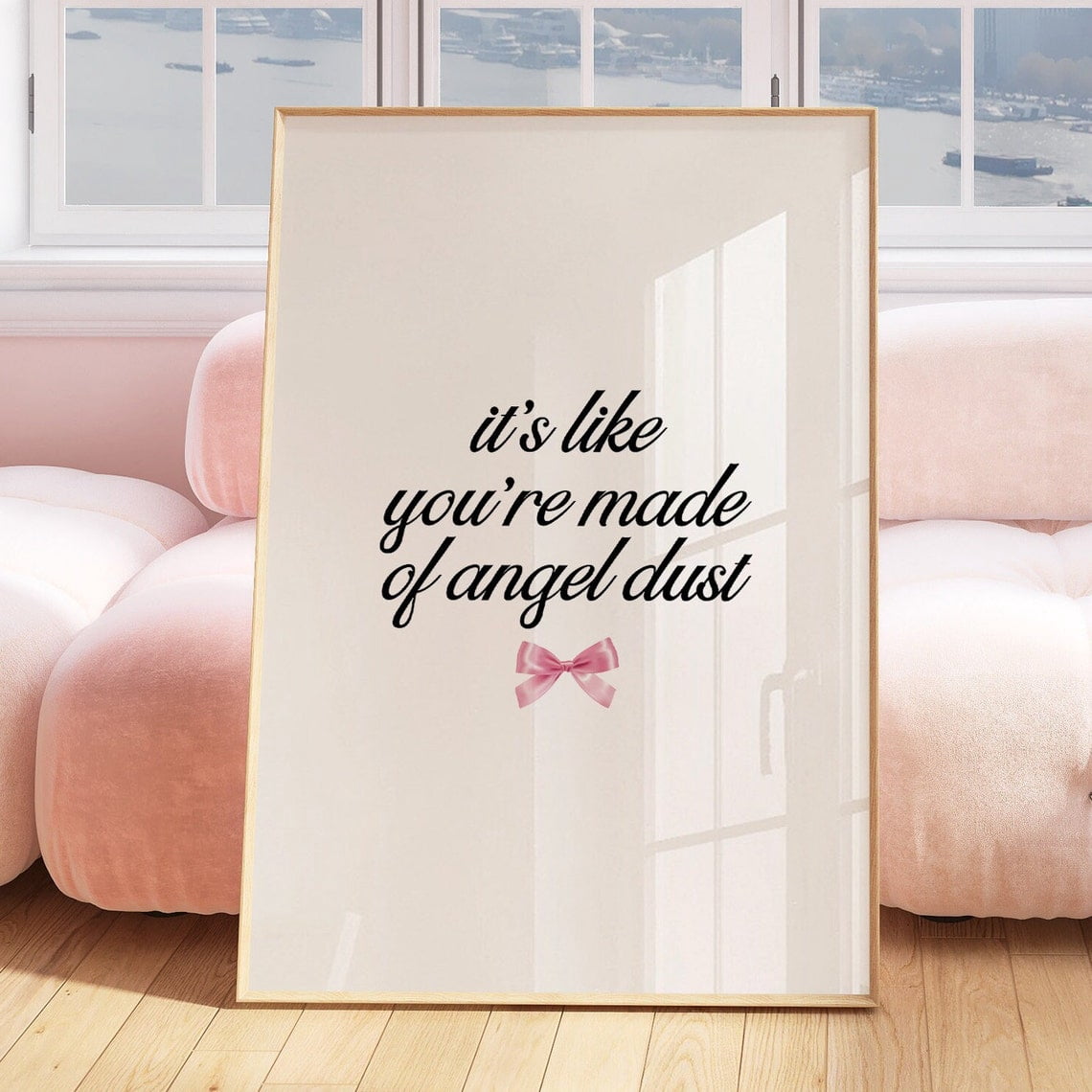 Miluva Coquette Room Decor Balletcore Wall Art Wall Art Pink Bow Art ...