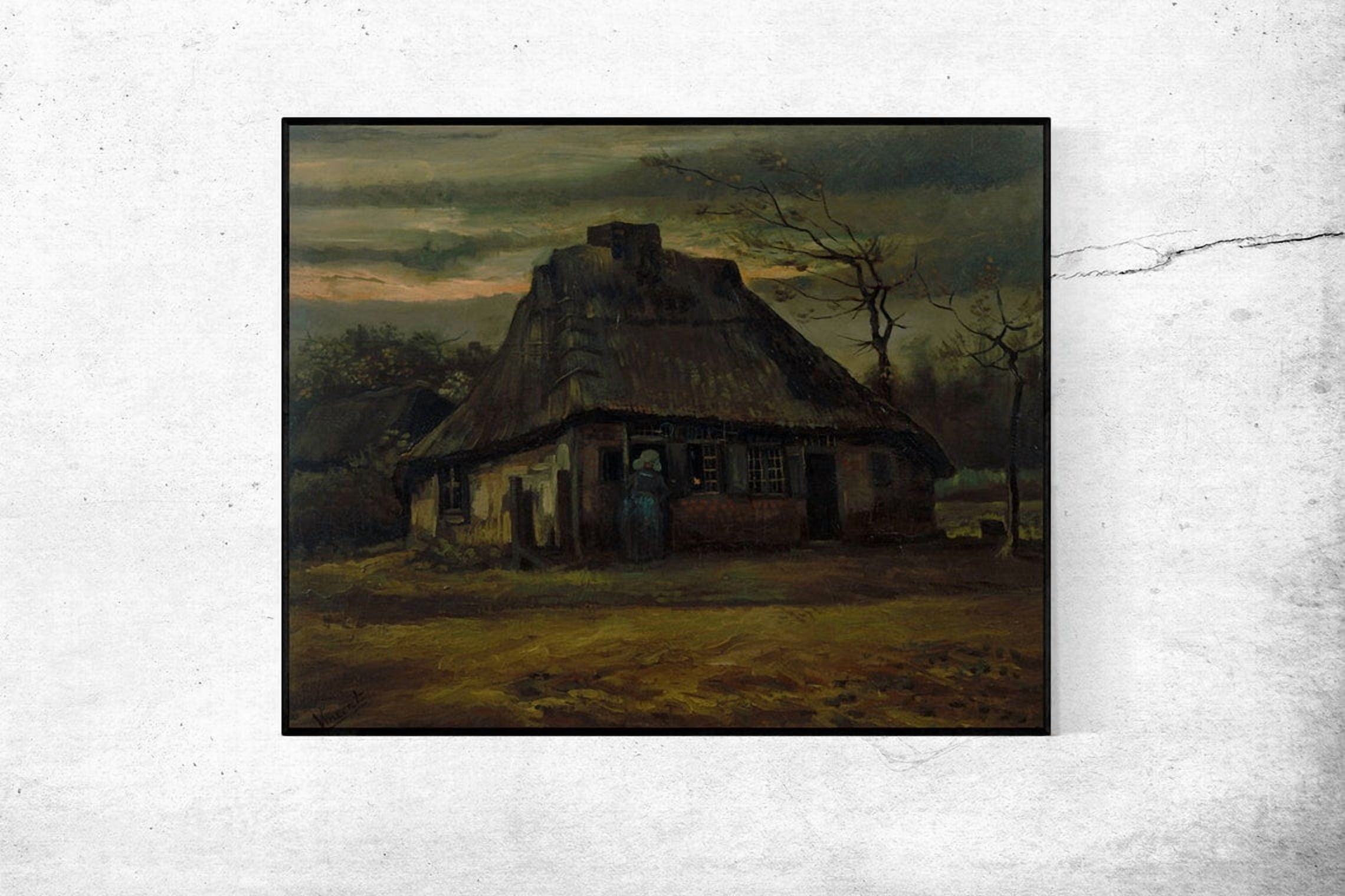 Miluva The Cottage (May 1885 - 1885-Vincent Van Gogh,Home Decor,Realism ...