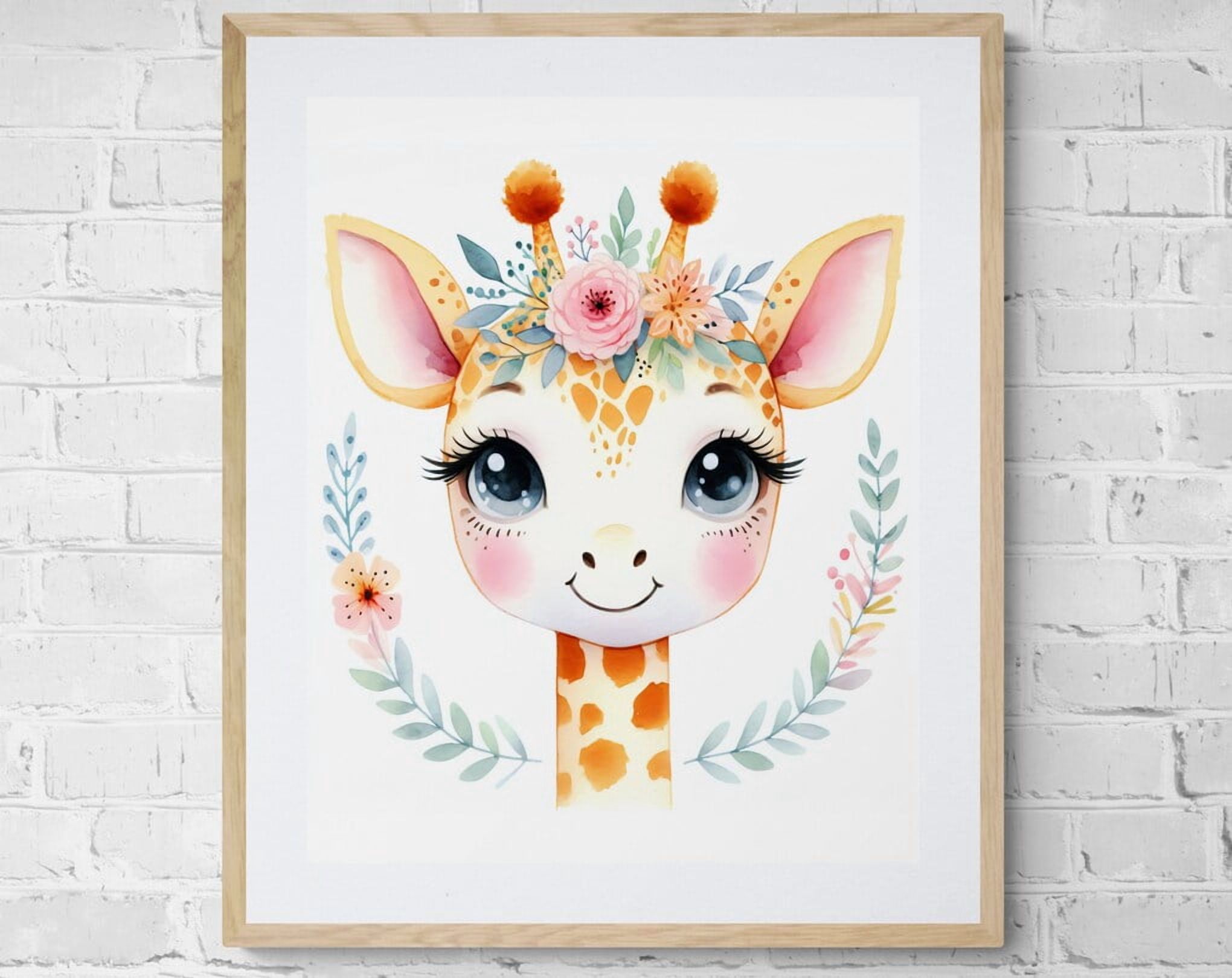Miluva Cute Girl Zebra, Nursery Art, Nursery Print, Nursery Decor, Wall ...