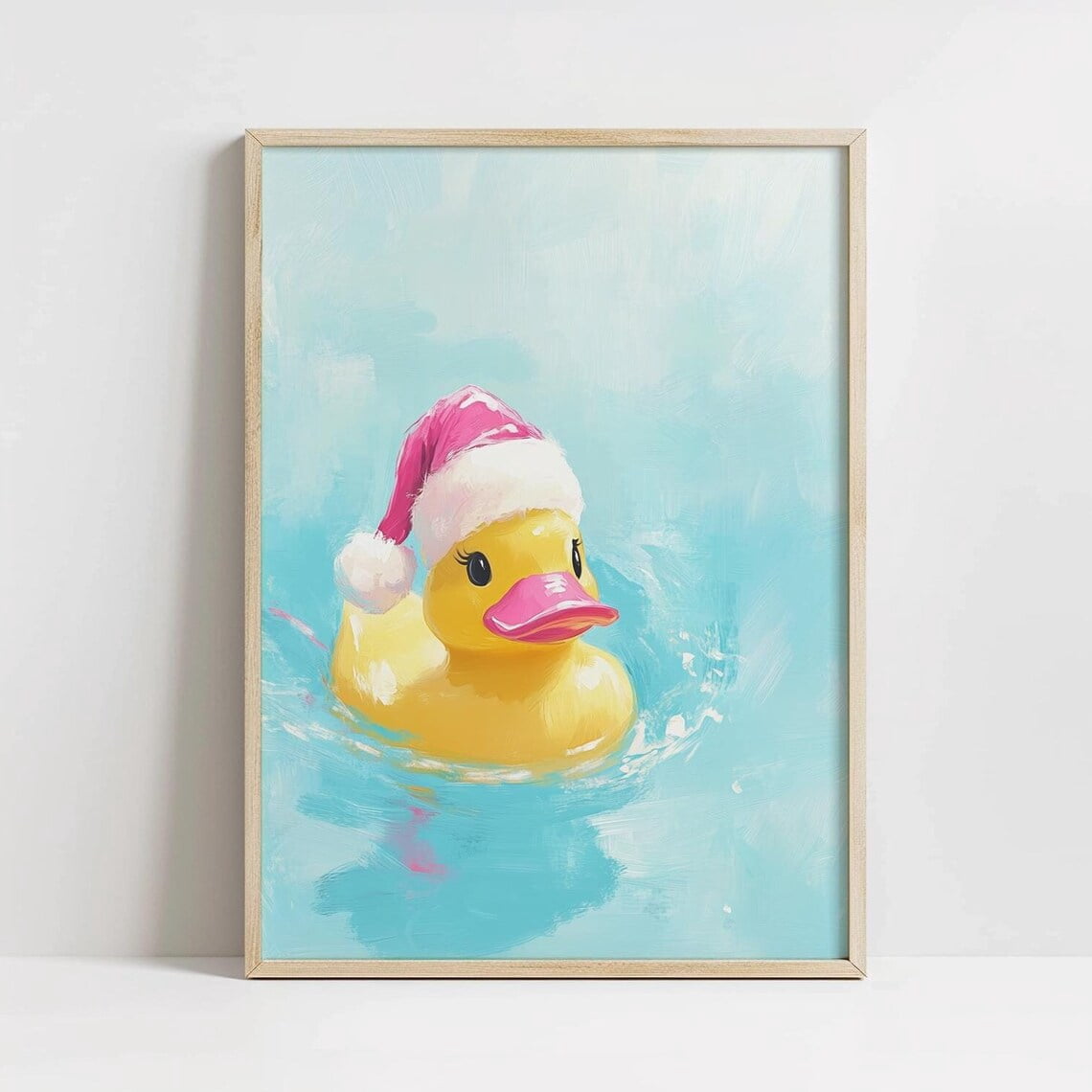 Miluva Cute Printable Rubber Ducky Wall Art, Printable Winter Bathroom ...
