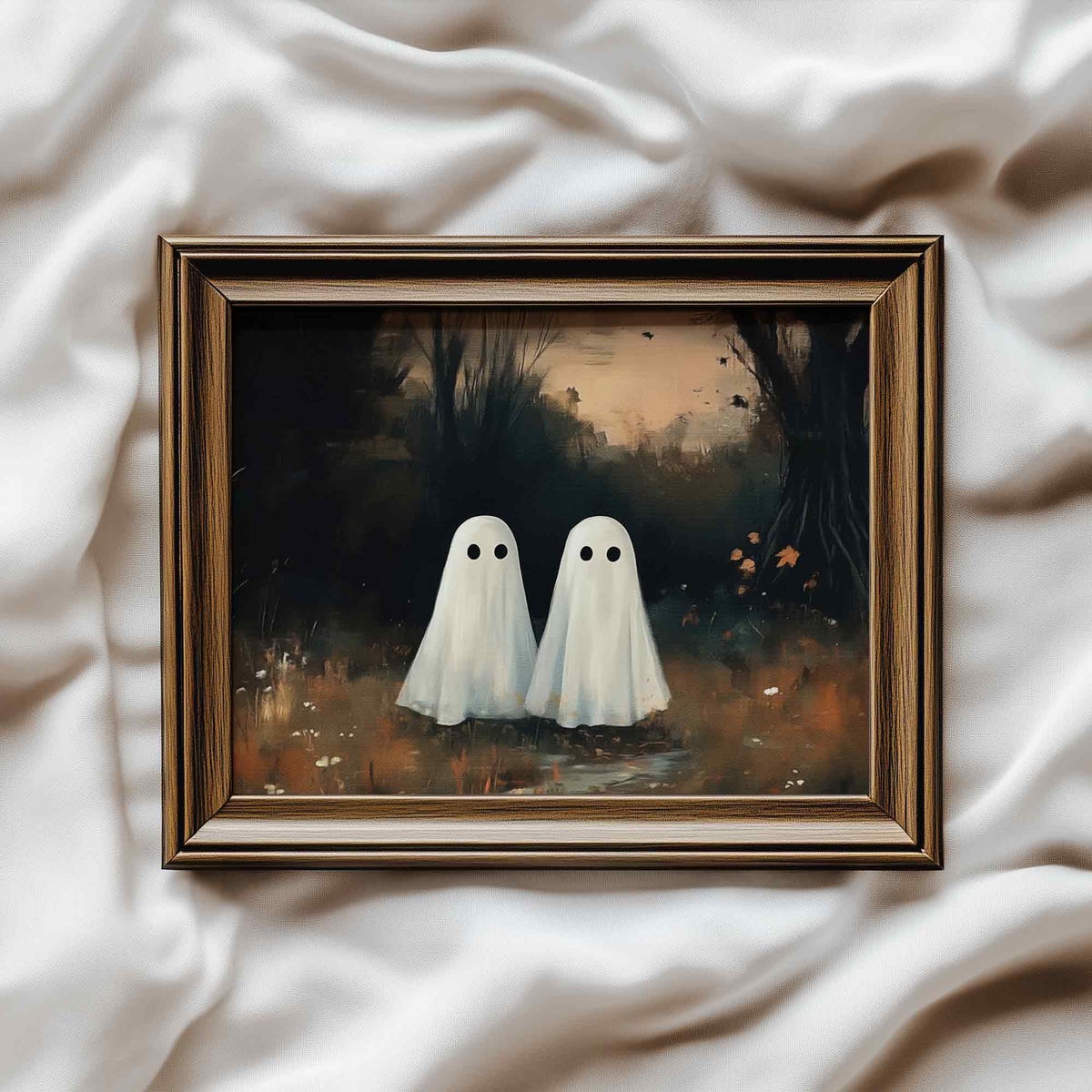 Miluva Cute ghosts print – Spooky ghosts – Halloween dark academia ...