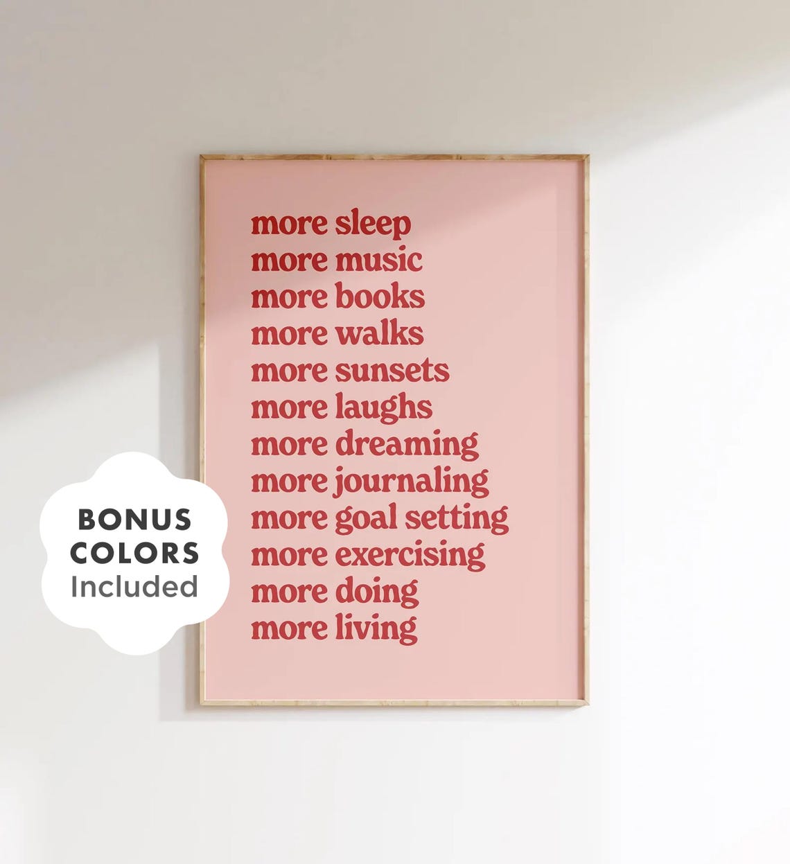 Miluva Daily Positivity Quote Printable, Retro Self Care Wall Art For ...