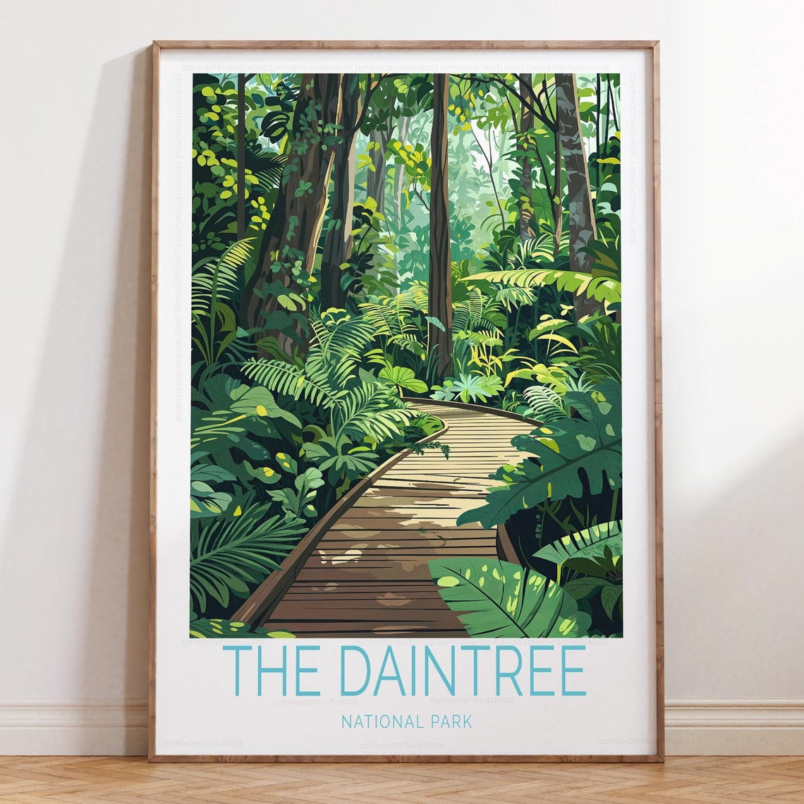 Miluva The Daintree Australia Travel Poster, The Daintree National Park ...