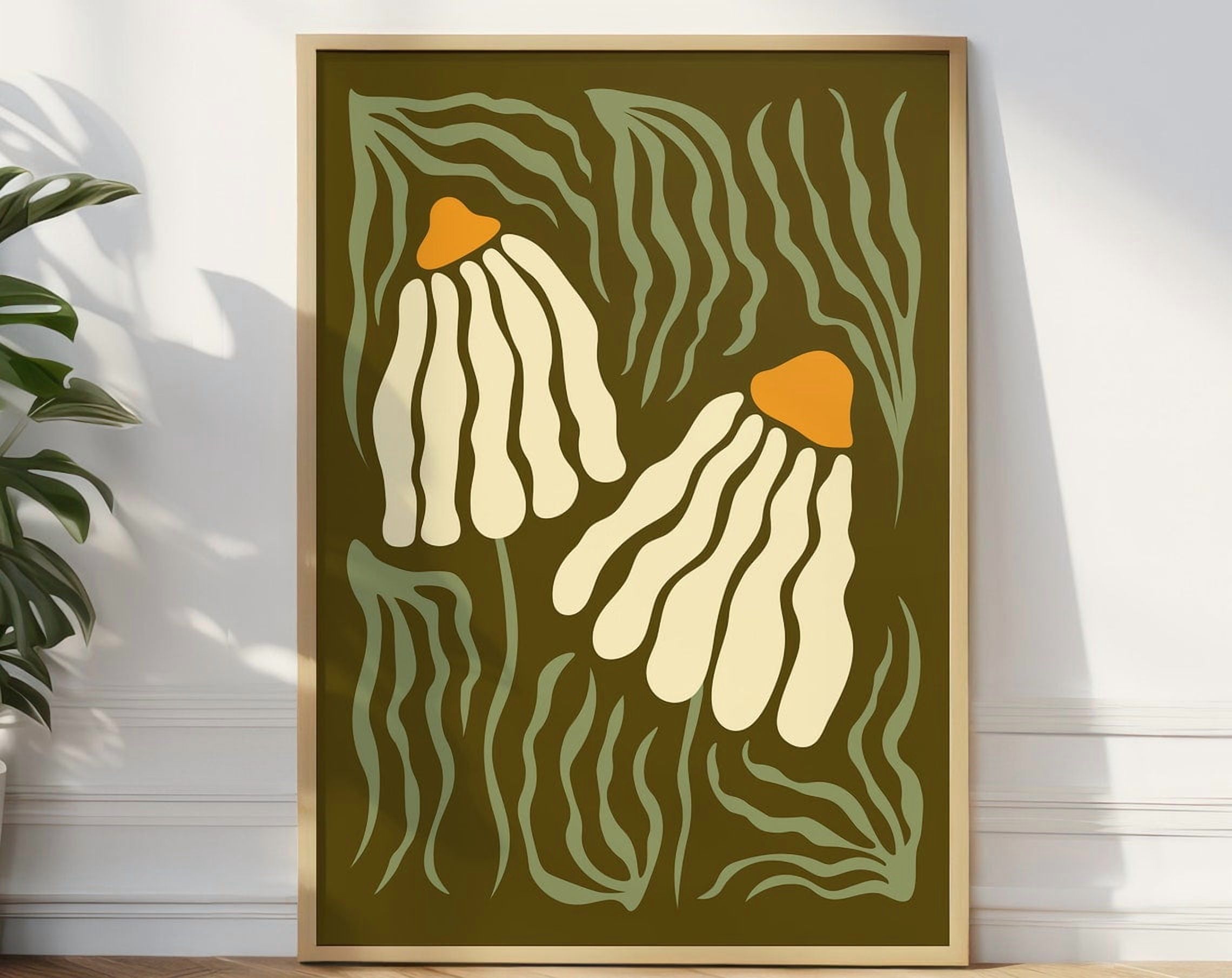 Miluva Daisies Matisse Inspired Style Flower Poster, Henry Matisse ...