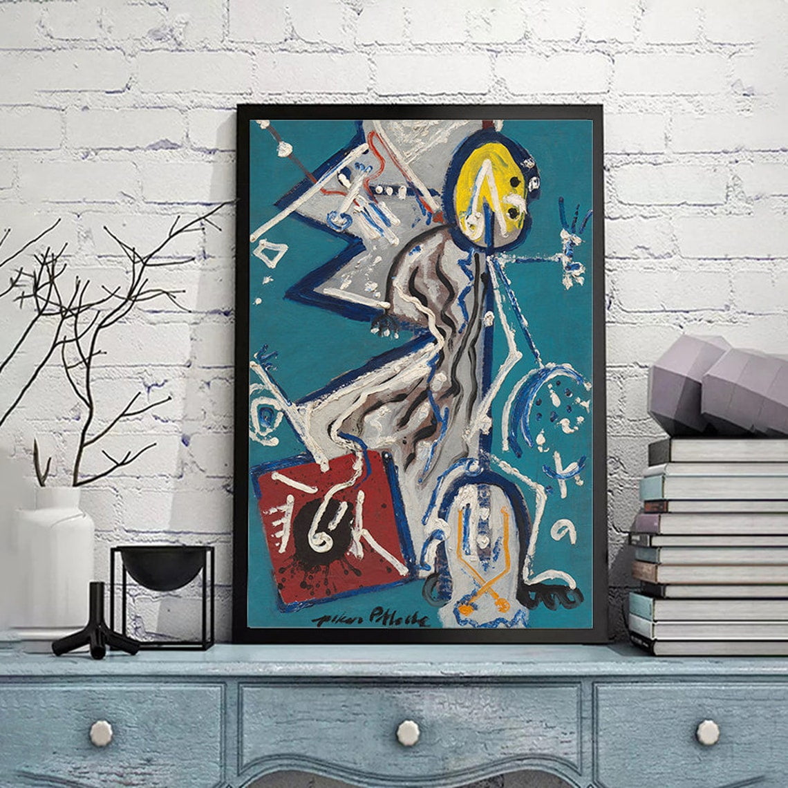 Miluva Direction-Jackson Pollock,Home Office Decor,Fine Art Poster ...