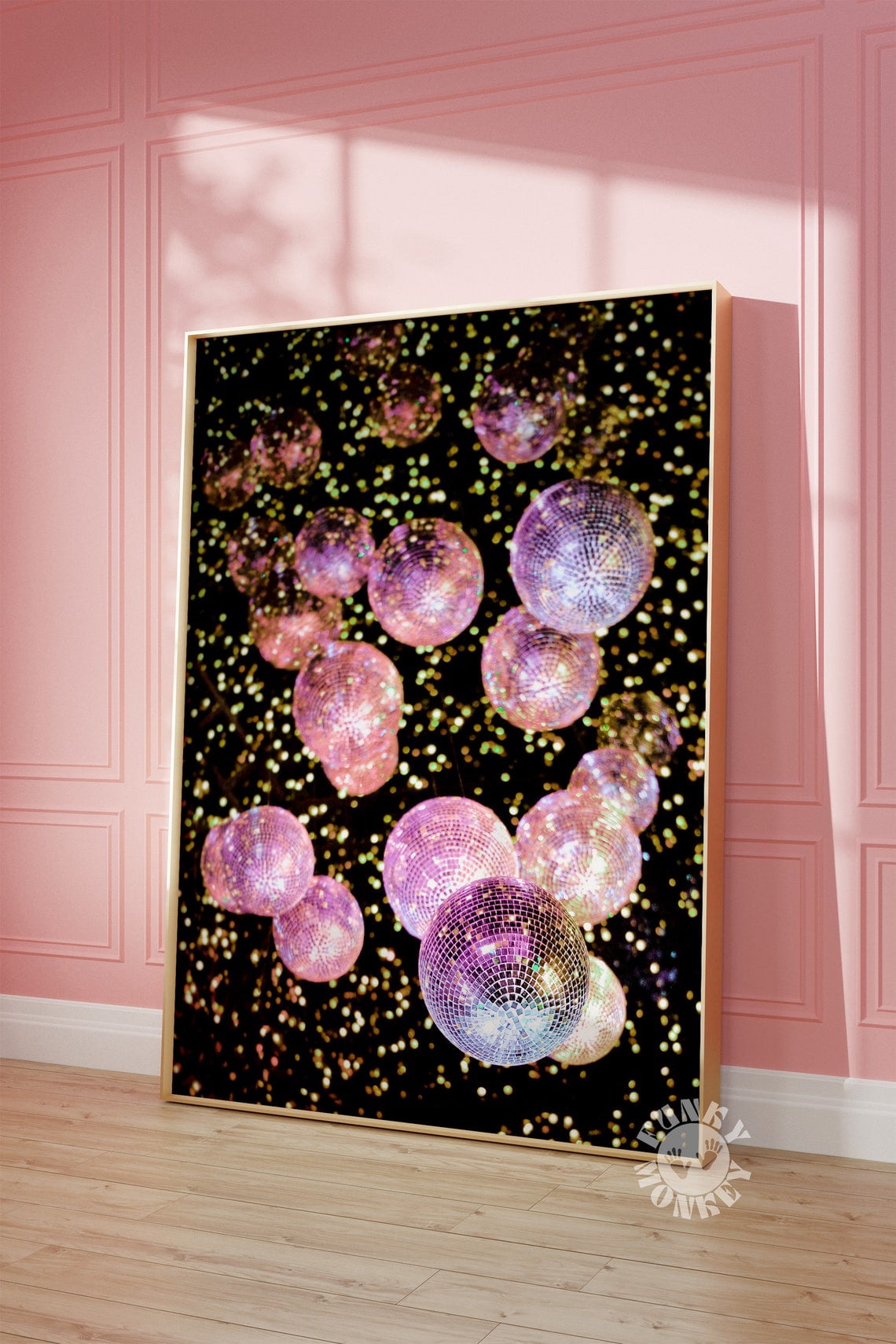 Miluva Disco Balls Digital Print, Trendy Wall Art Prints, Preppy Prints ...