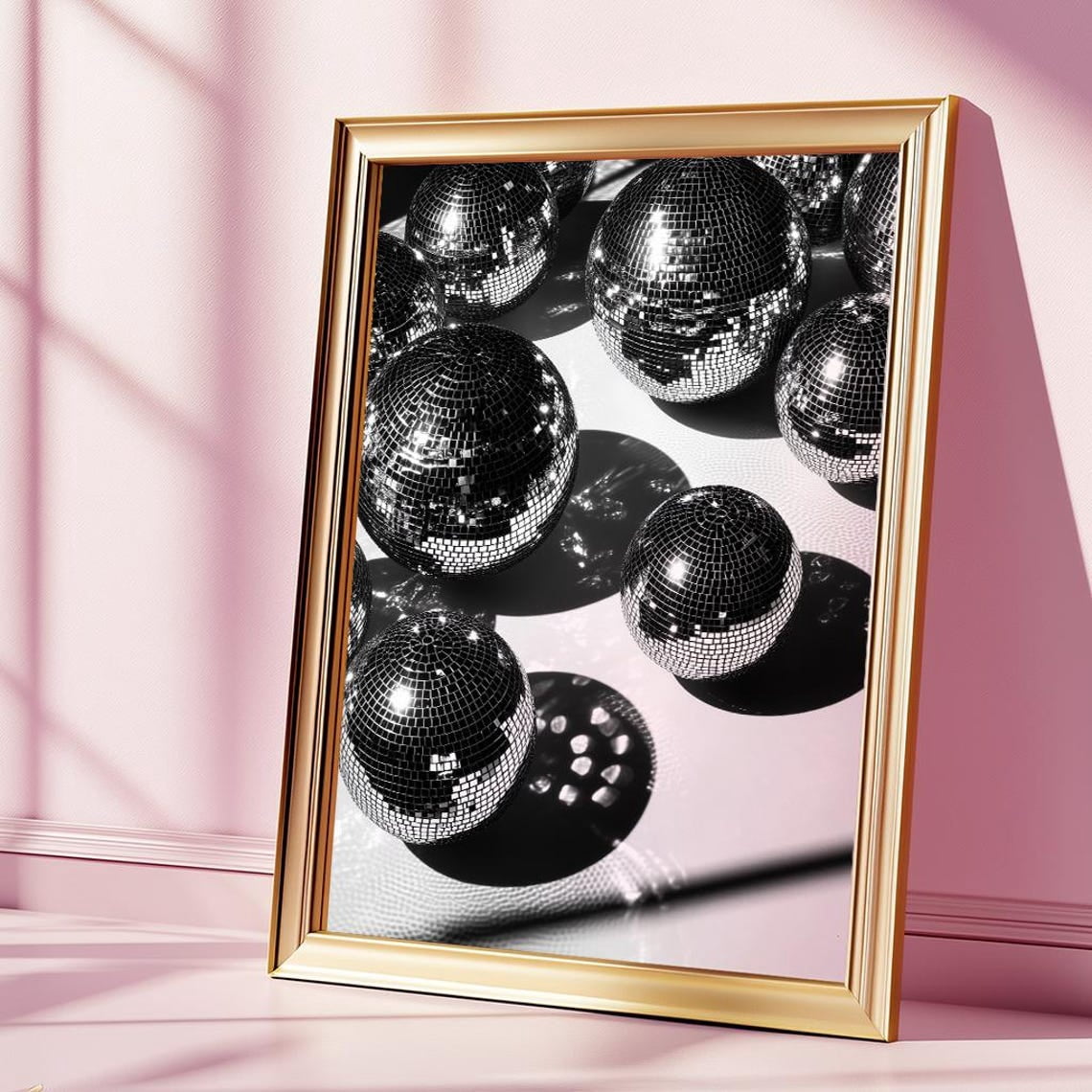 Miluva Disco Print, Disco Poster, Trendy Wall Art, Preppy Bar Cart Art ...