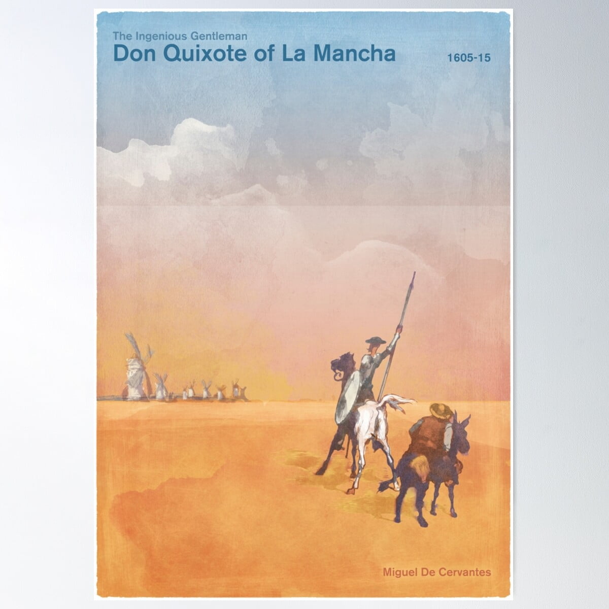 Miluva Don Quixote - Miguel De Cervantes Literary Art For Bookworms ...
