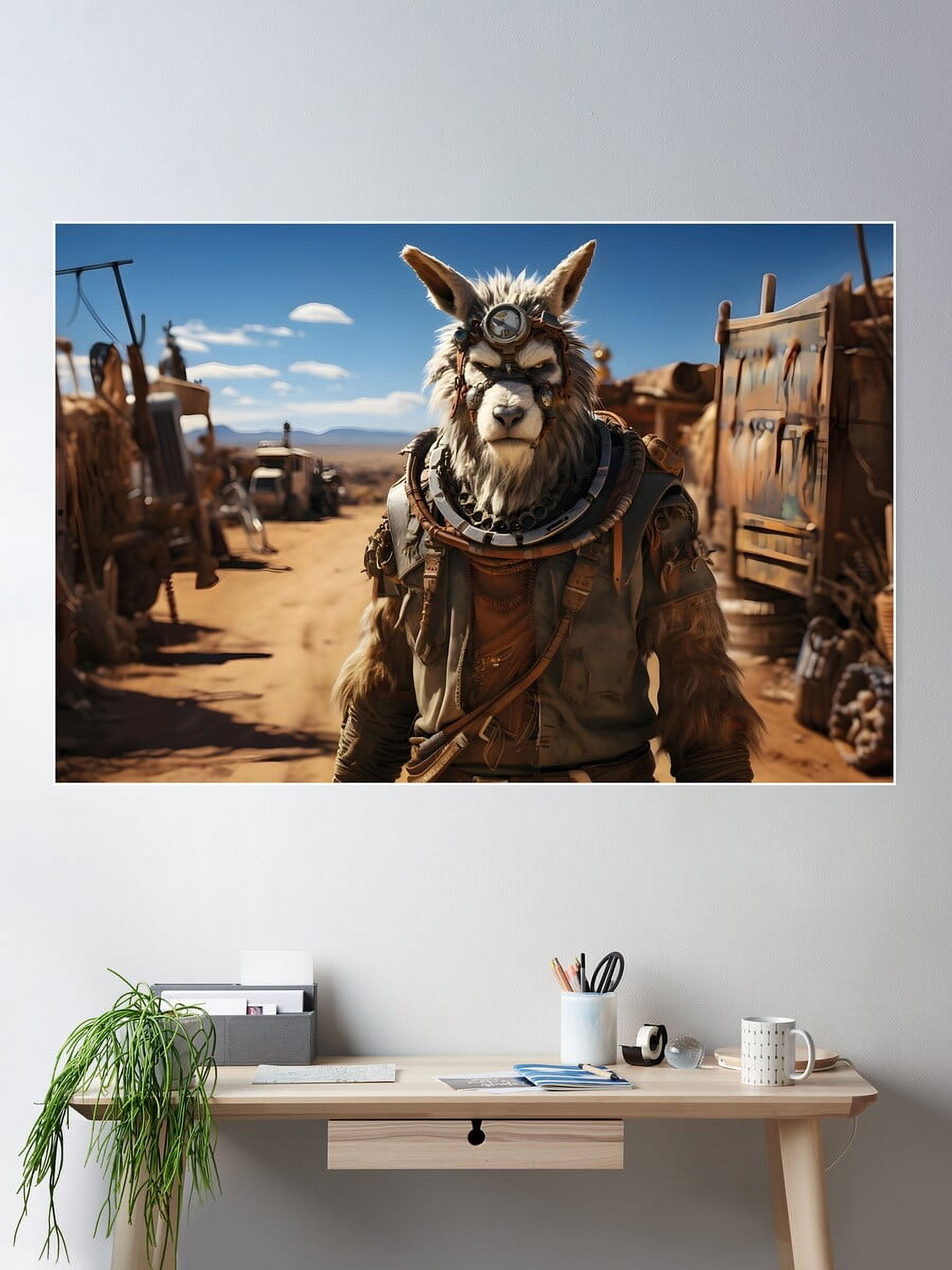 Miluva Donkey Punk 3 - Poster - Wall Art - Office - Living Room ...