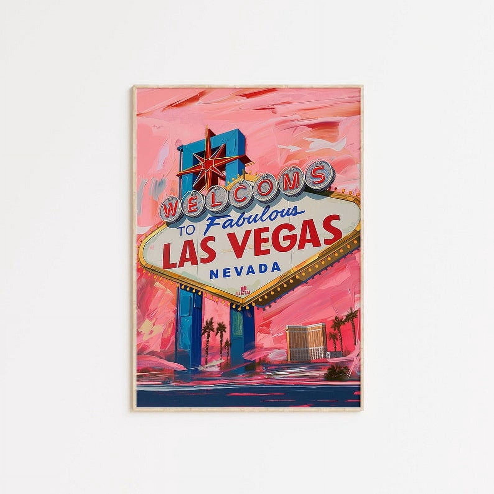 Miluva Dopamine Decor Maximalist Wall Art Print Las Vegas Art Print ...