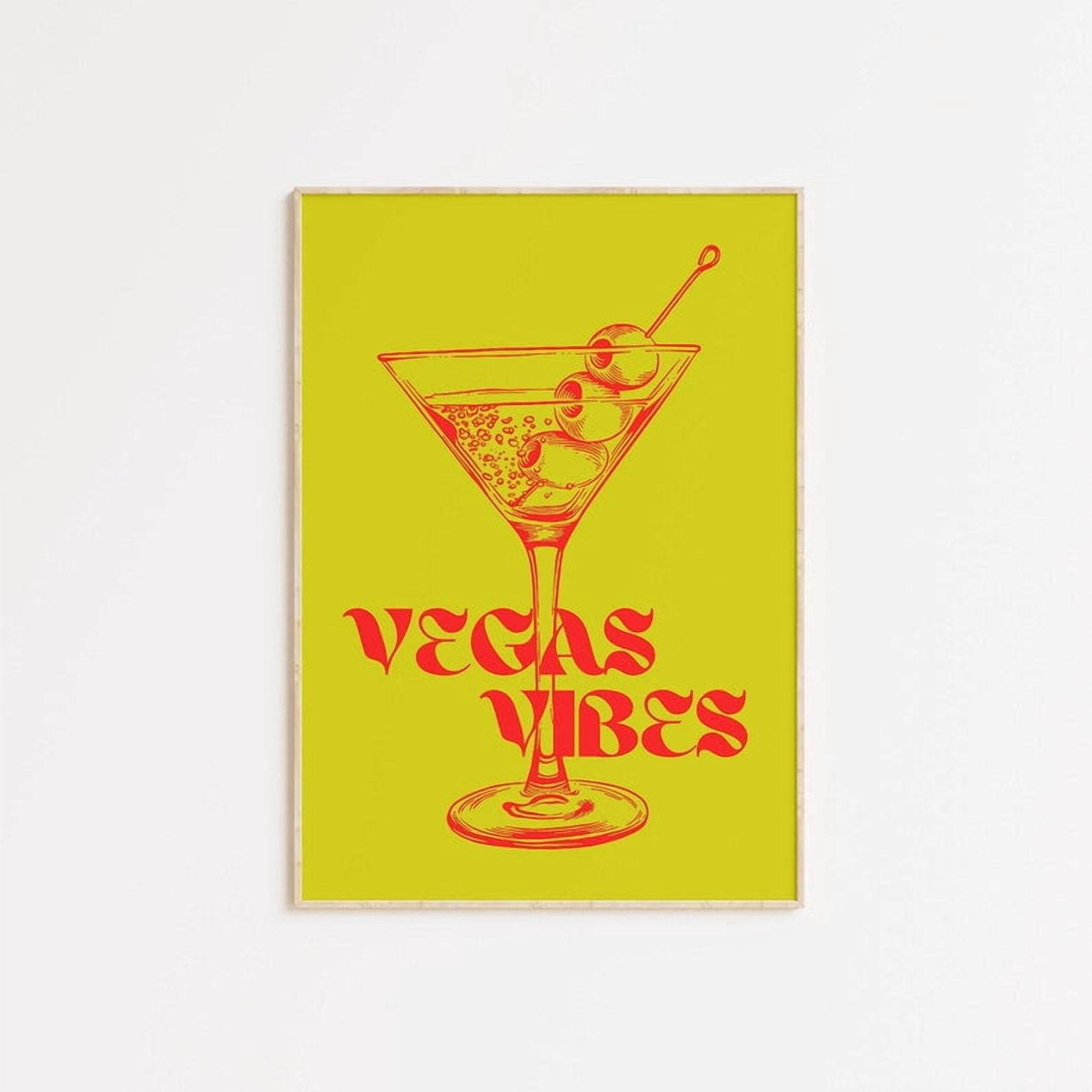 Miluva Dopamine Decor Maximalist Wall Art Print Martini Print Trendy ...