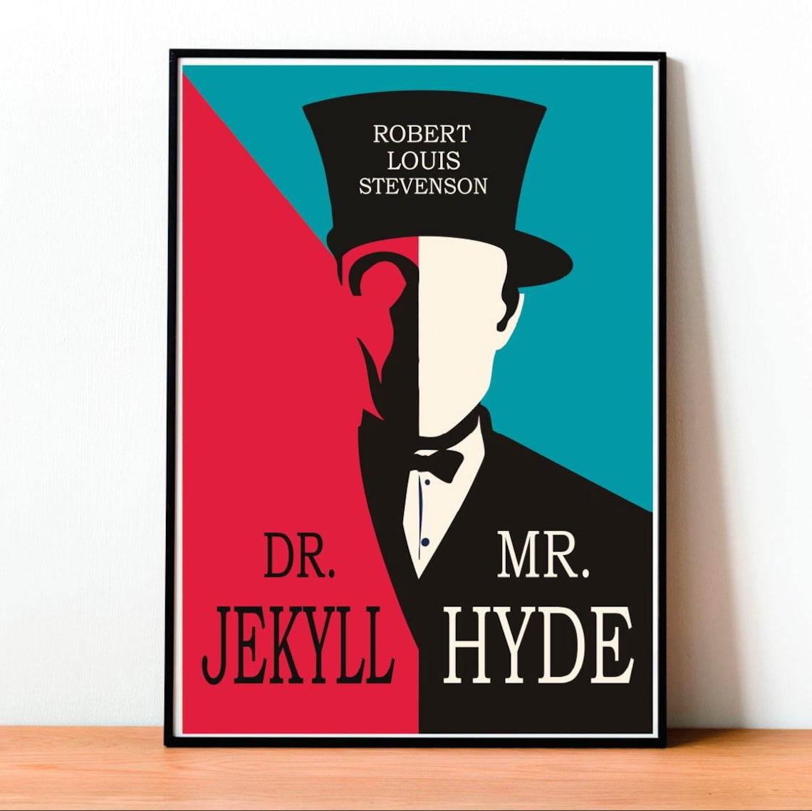 Miluva Dr. Jekyll And Mr. Hyde Poster, Gothic Horror Art, Classic ...