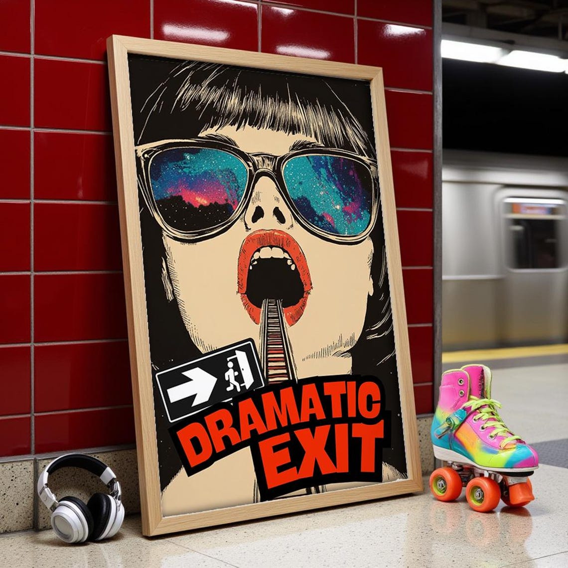 Miluva Dramatic Exit Hallway Wall Art Print, Home Decor, Entryway ...