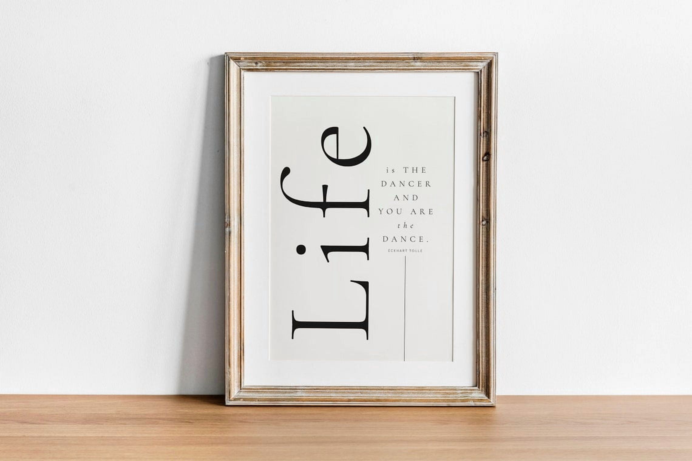 Miluva Eckhart Tolle Quote, Life Is The Dancer And You Are The Dance ...