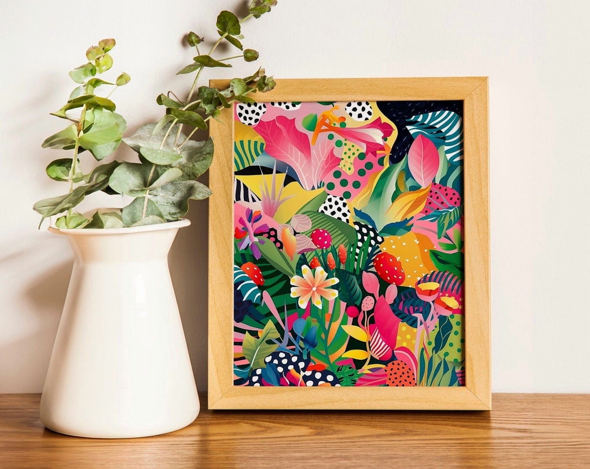 Miluva Eclectic Maximalist Wall Art Abstract Colourful Trendy Wall Art ...