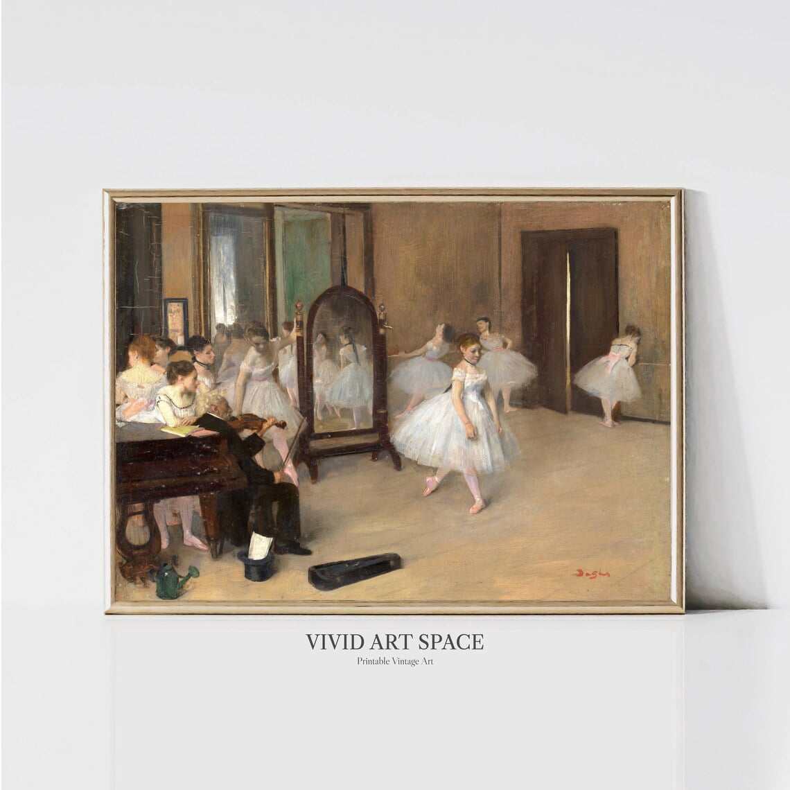 Miluva Edgar Degas Ballet Class Impressionist Ballerina Portrait Ballet ...