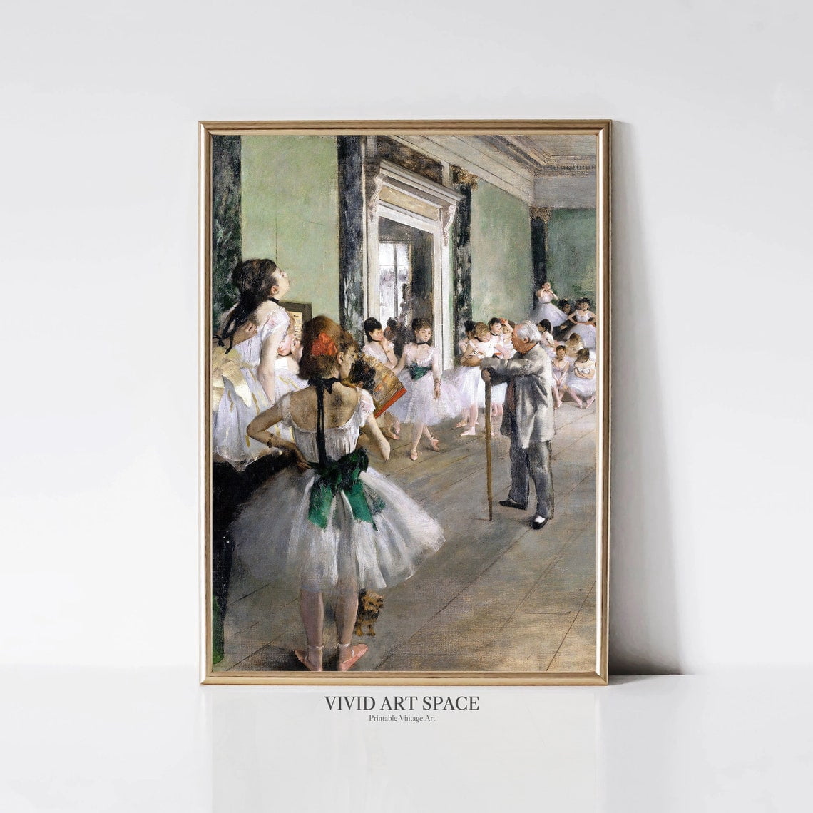 Miluva Edgar Degas Ballet Dance Class Impressionist Ballerina Portrait ...