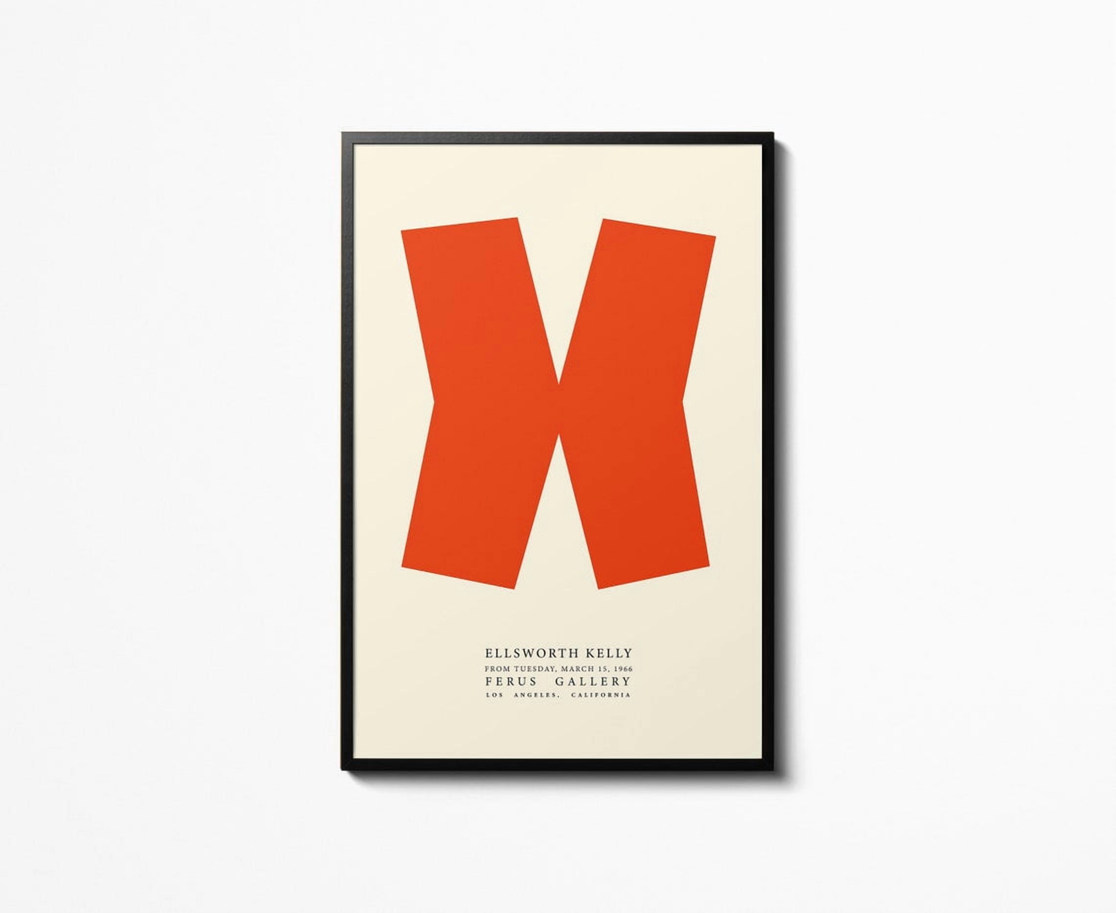 Miluva Ellsworth Kelly Orange Poster Gallery Ferus Print Los Angeles ...
