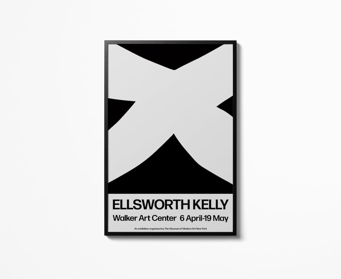 Miluva Ellsworth Kelly Walker Art Center Poster Vintage Museum ...