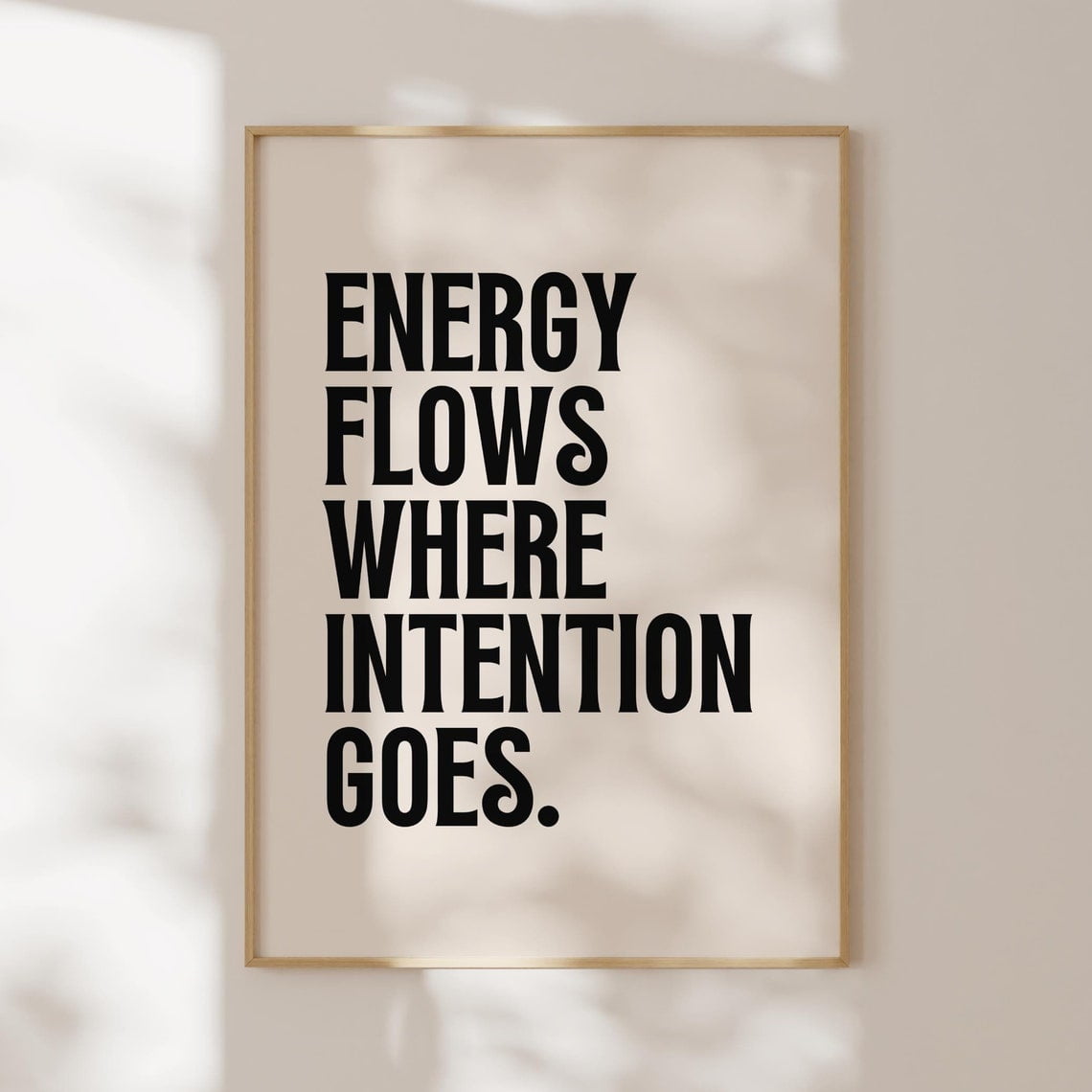 Miluva Energy Flows Where Intention Goes, Inspirational Poster ...