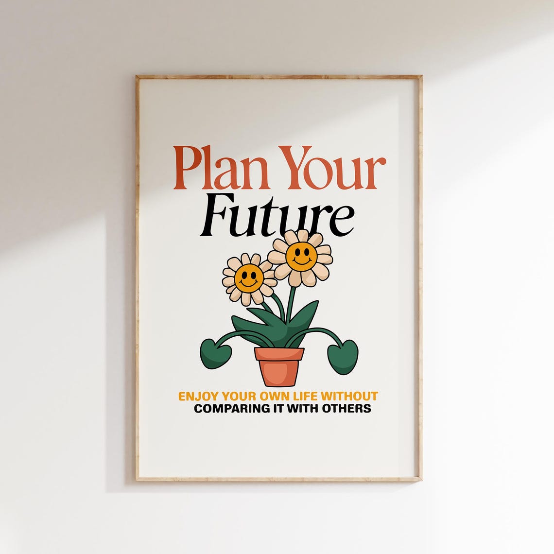 Miluva Enjoy Your Life Poster, Gratitude Wall Art, Inspirational Poster ...