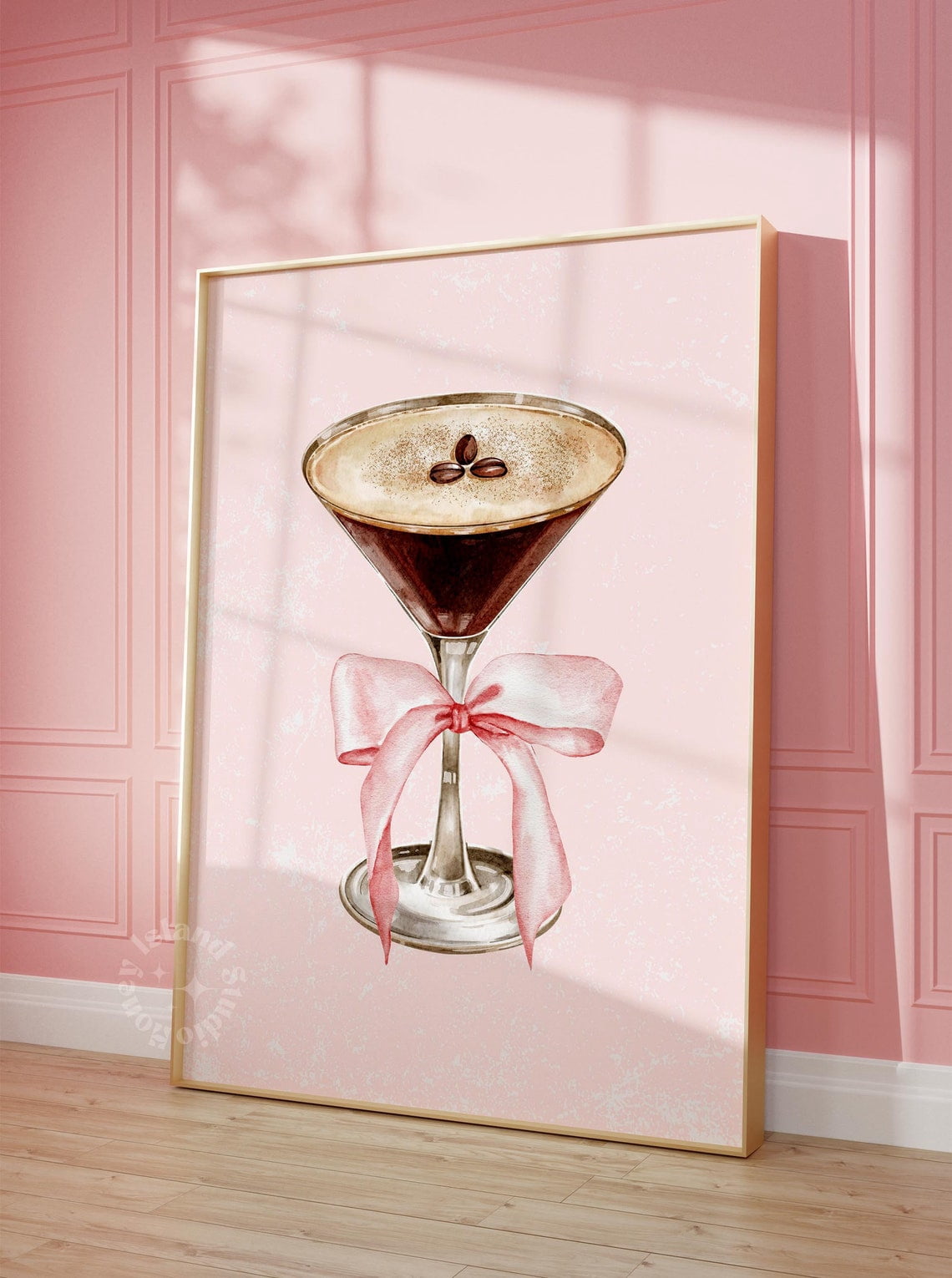 Miluva Espresso Martini Poster, Coquette Bow Print, Coquette Bar Cart ...