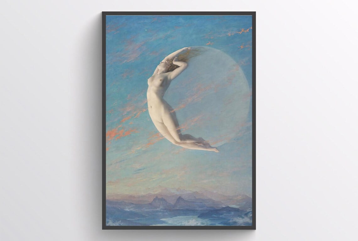Miluva Ethereal Moonlit Muse A Soft & Serene - 21 Sizes Goddess Floating Radiantly Above ...