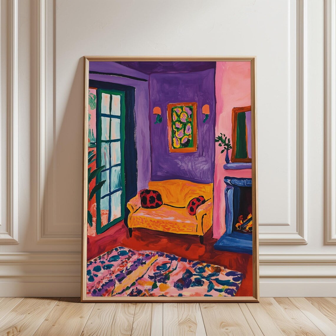 Miluva European Room Scenery Print, Open Window Matisse s, French Scene ...