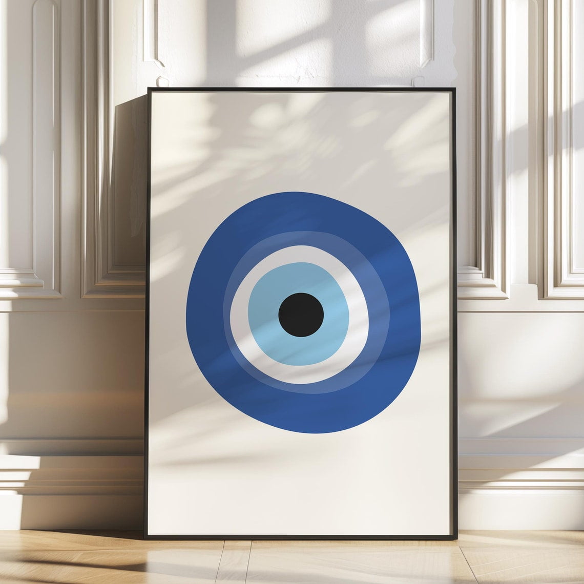 Miluva Evil Eye Print, Blue Evil Eye, Evil Eye Art, Evil Eye, Evil Eye ...