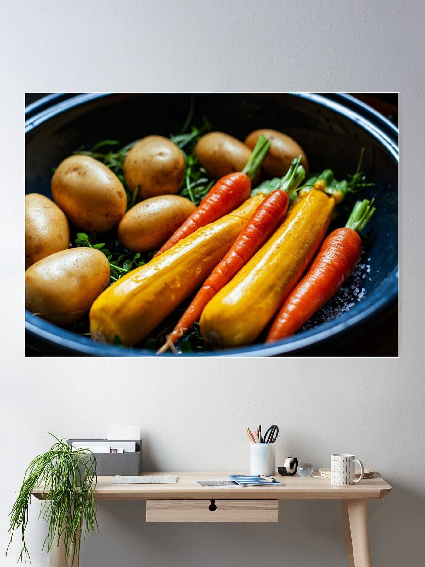 Miluva Farm-Fresh Vegetables Still Life Rustic Food Photography Print ...
