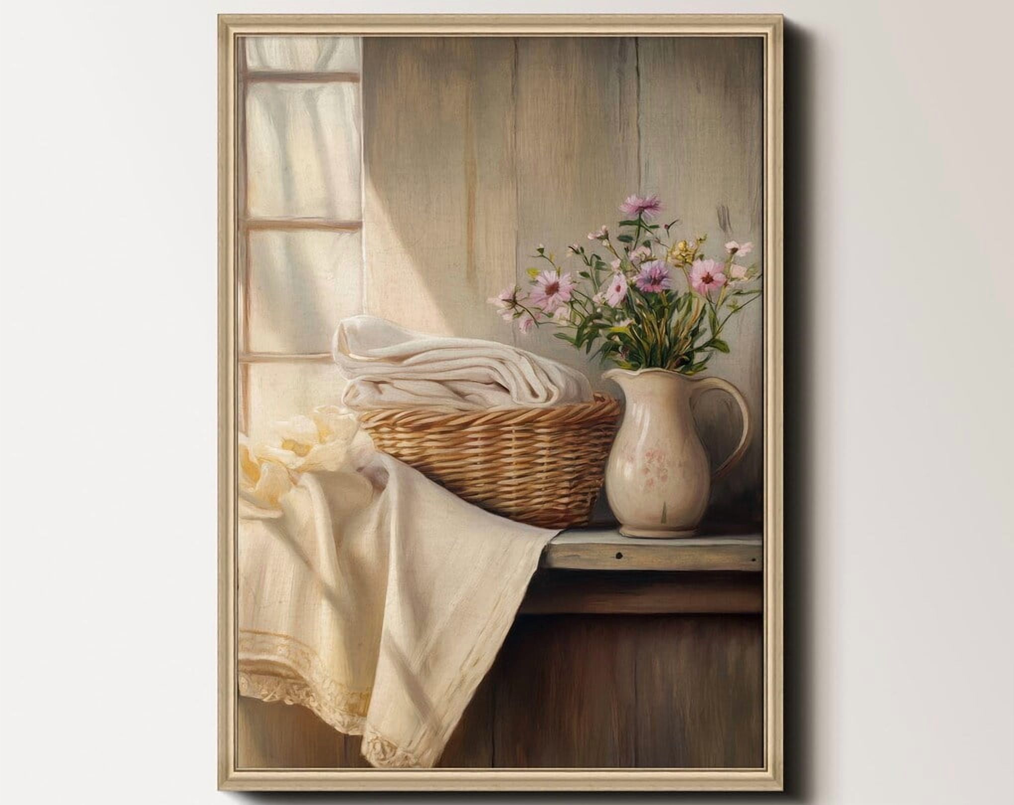 Miluva Farmhouse Laundry Print, Laundry Basket Printable, Rustic ...