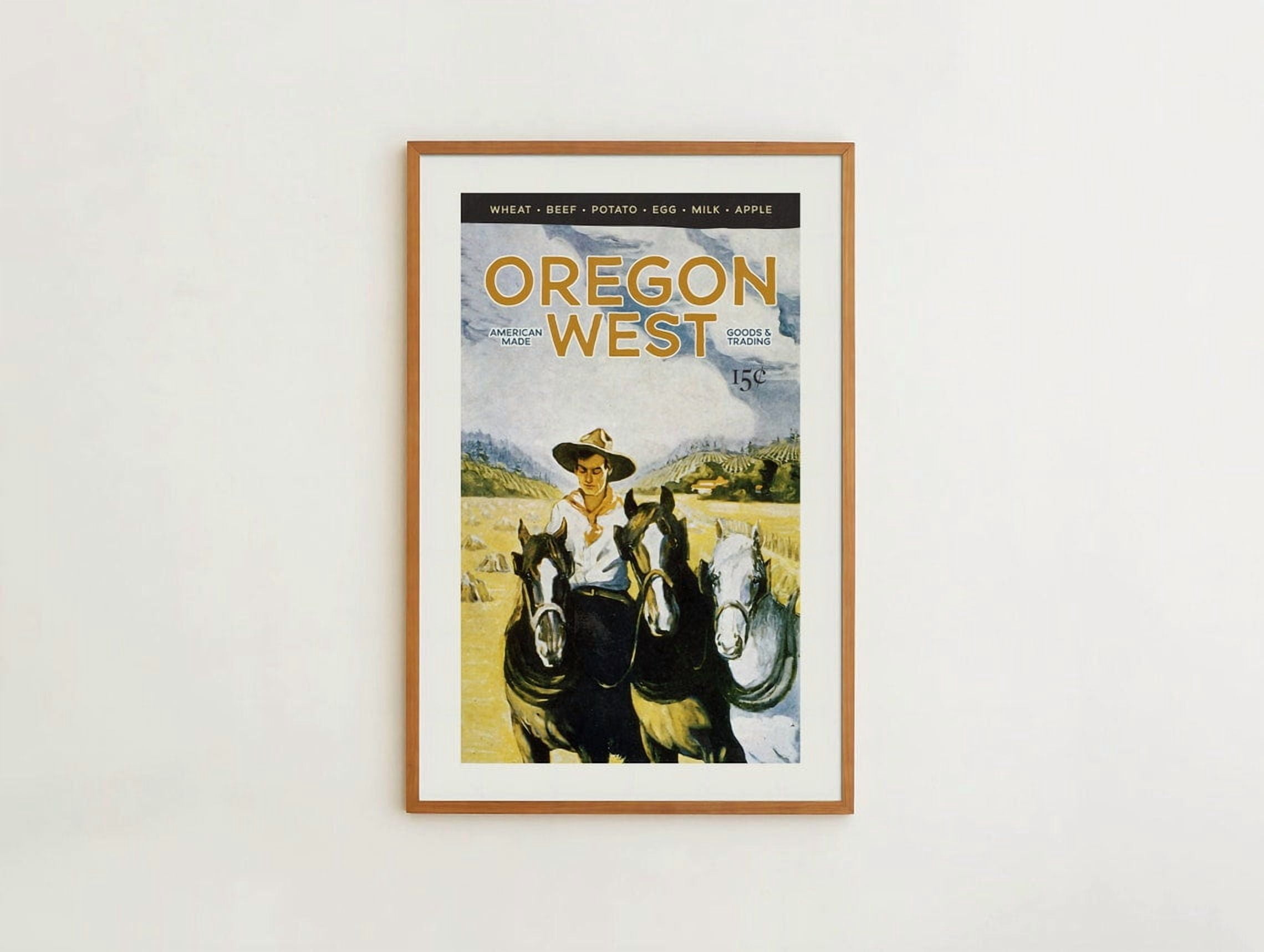 Miluva Farmhouse Western Print Cowboy Kitchen Art Decor Western Kitchen ...