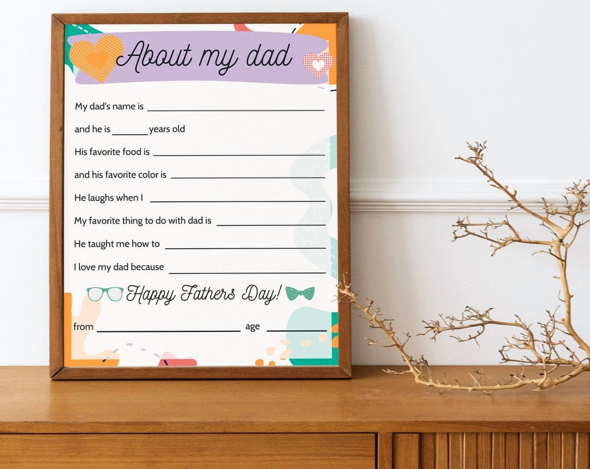 Miluva Father S Day Gift, All About My Dad, Gift For Dad, Gift From ...