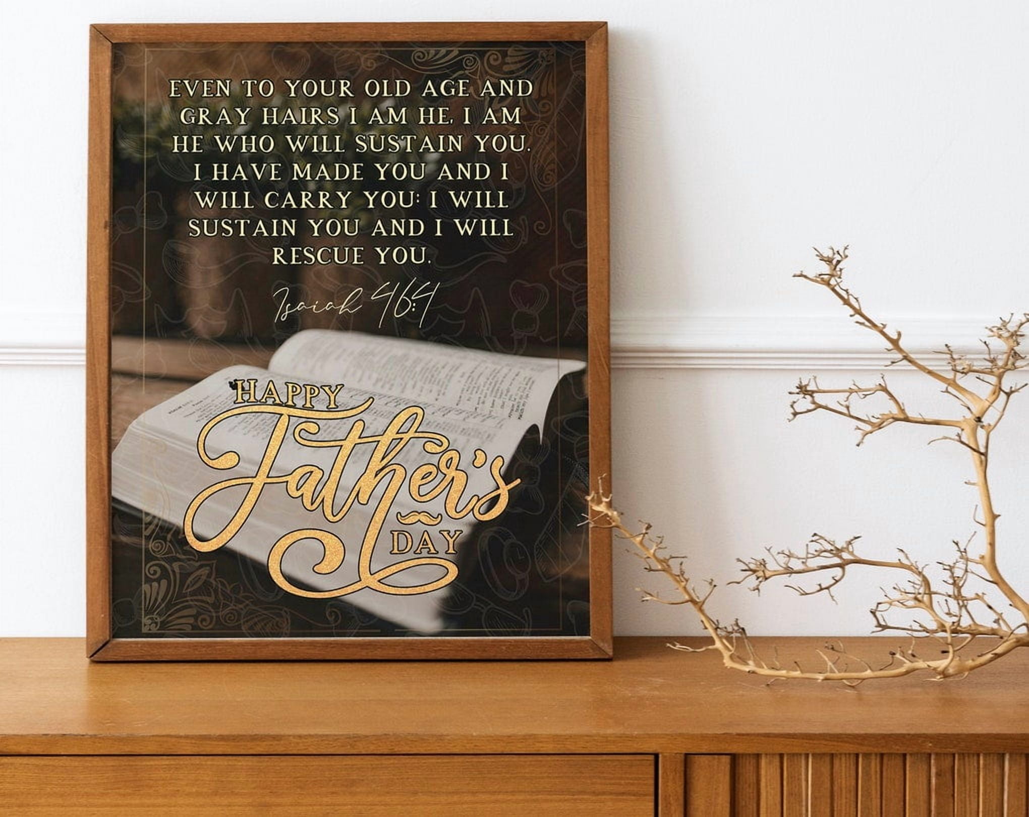 Miluva Father S Day Gift, Christian Gift, Isaiah Bible Verse Print ...