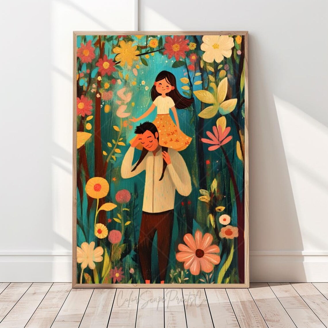 Miluva Fathers Day Printable Wall Art Fathers Day Gift Father Daughter ...