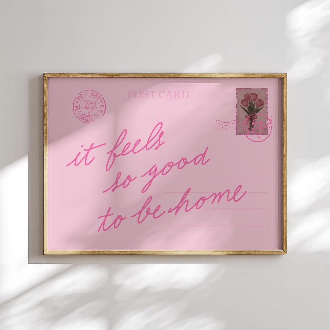 Miluva Feels So Good To Be Home, Postcard Poster, Trendy Horizontal ...