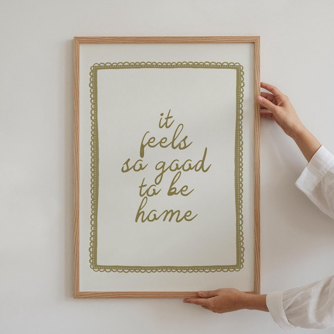 Miluva It Feels So Good To Be Home Poster, Positive Quotes Print ...