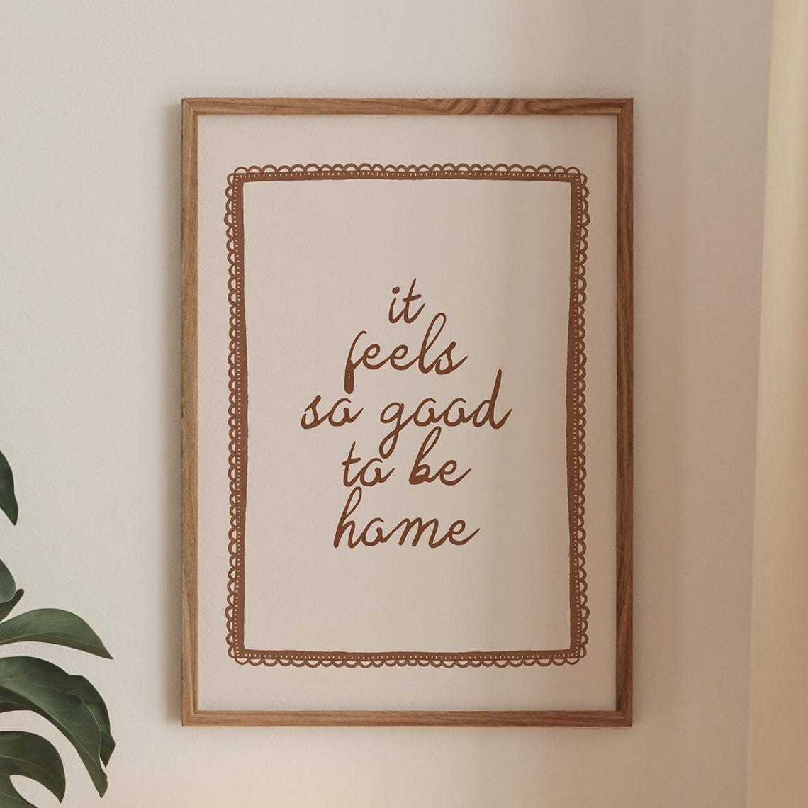 Miluva It Feels So Good To Be Home Print, Cute Above Bed Wall Art, Home ...