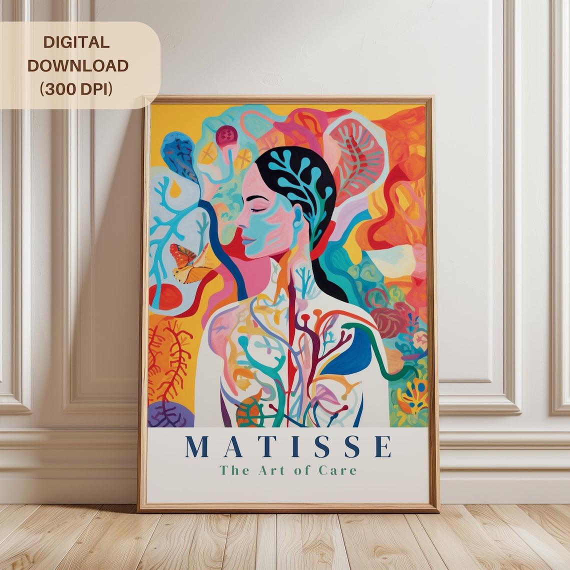 Miluva Female Anatomy Poster, Matisse Medical Science Art, Human Body ...