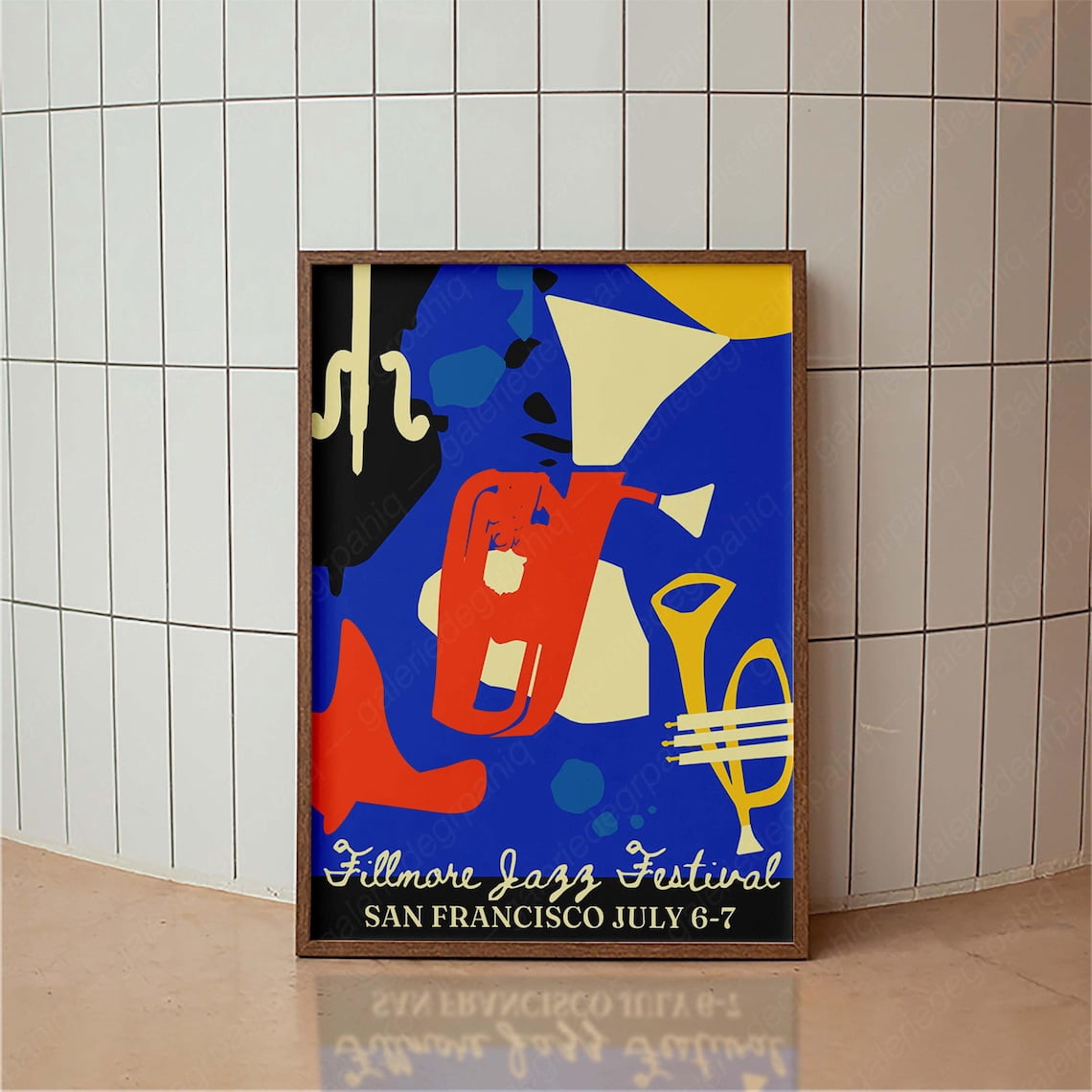 Miluva Fillmore Jazz Festival Poster - San Francisco Jazz Print ...