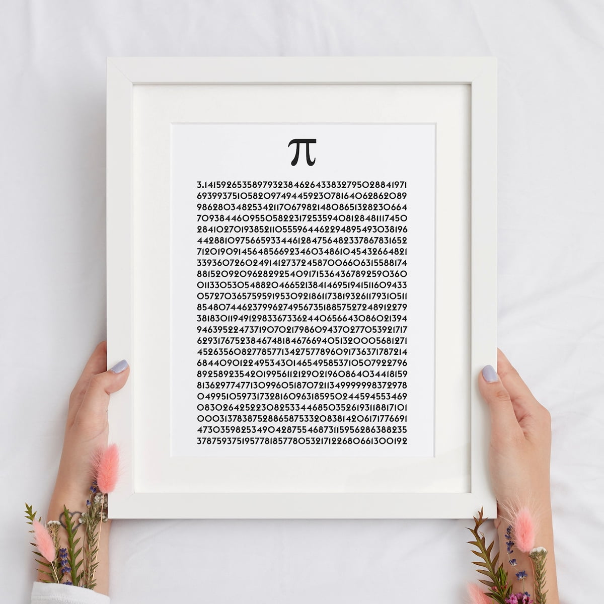 Miluva First 1000 Digits Of Pi Printable Fun Math Poster, Fun Math ...