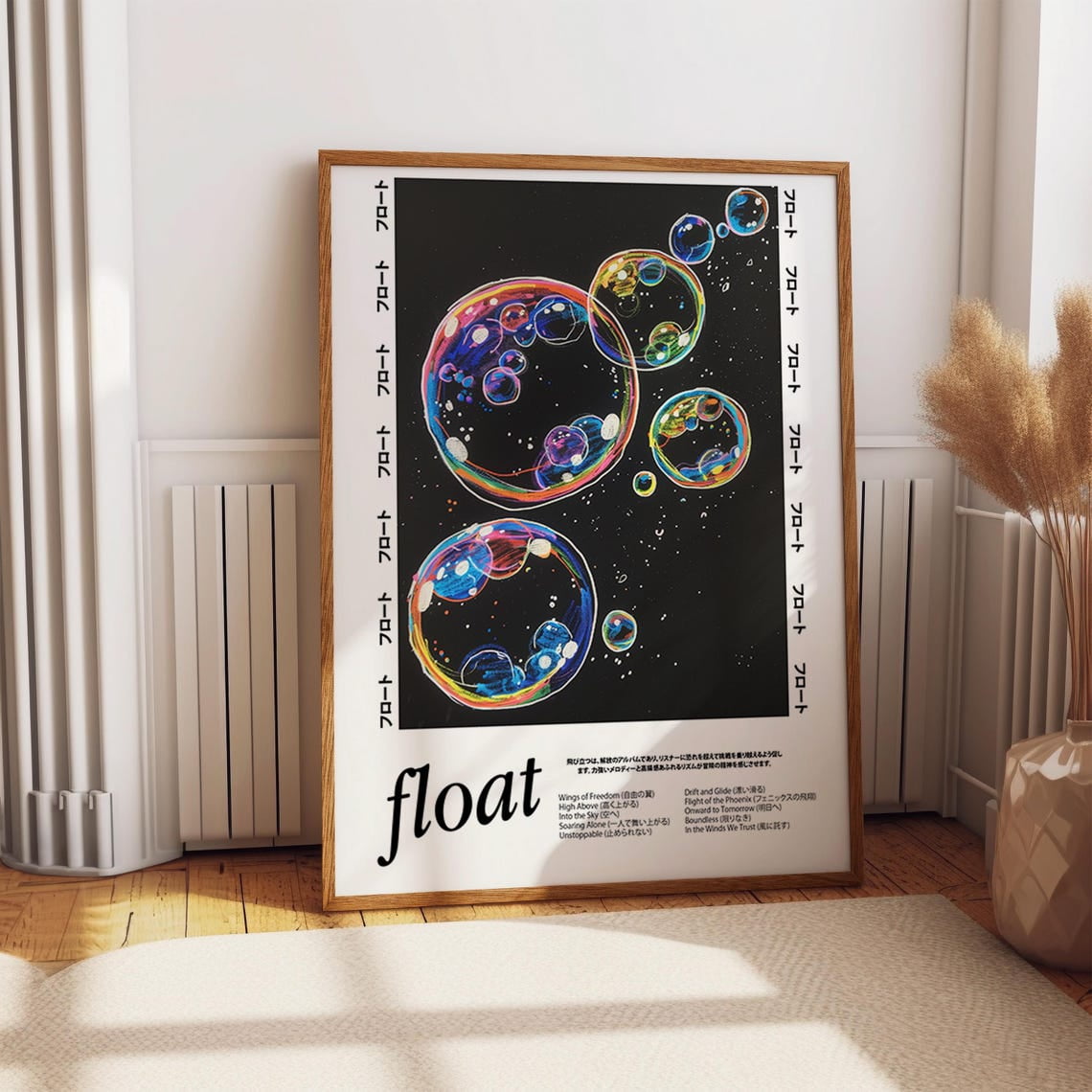 Miluva Float Bubbles Postercolorful Soapy Sphere Wall Artsurreal ...