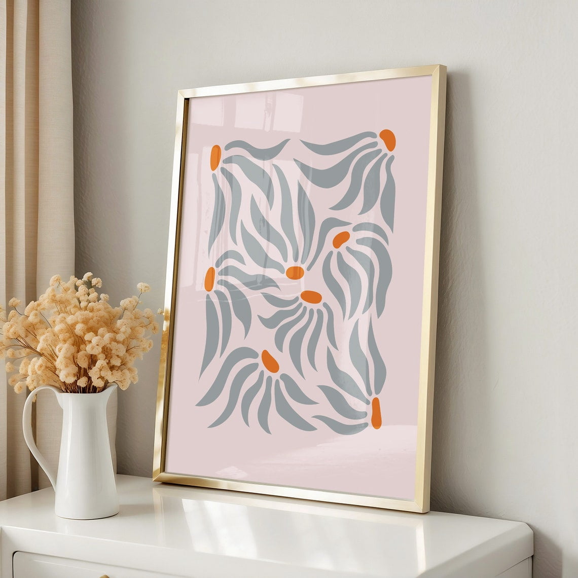 Miluva Flower Dance Poster, Exhibition Mid Century Wall Art, Henry ...